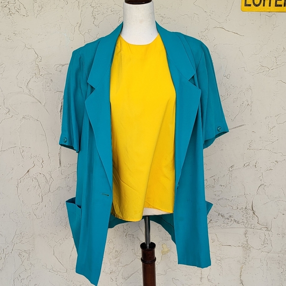 Vintage | Tops | Vintage Lemon Yellow Top | Poshmark